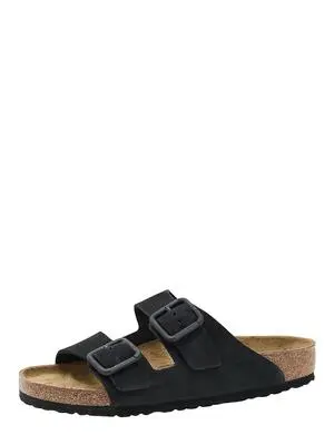 BIRKENSTOCK Birkenstock Arizona Wire Buckle Nubuck Leather Dress Sandals