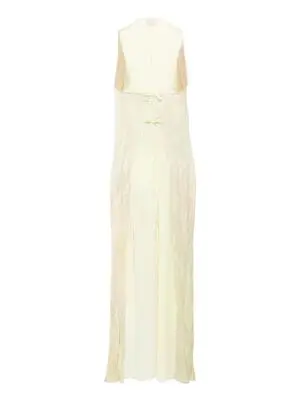 ALYSI V-neck Maxi Dress - Neutrals