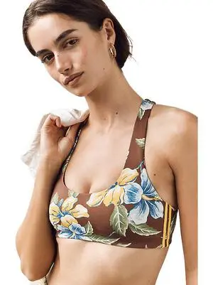 The Upside Isla Vala Bra - Brown Floral