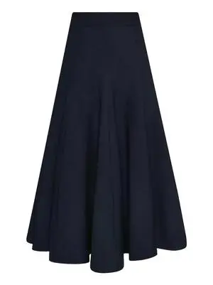 Oscar De La Renta Flared Midi Skirt - Blue