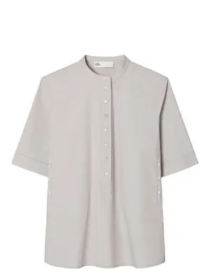 TORY BURCH Tory Burch Cotton Chambray Camp Shirt