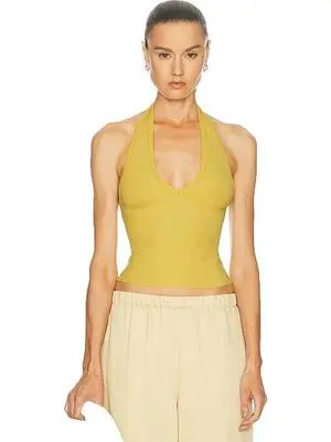 Eterne Halter Top - Saffron