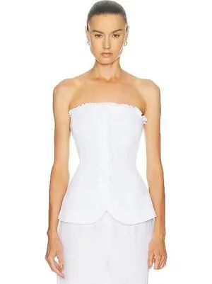 Posse Florence Strapless Top - Ivory