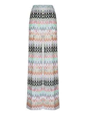 MISSONI Missoni Wide-Leg Trousers In Viscose And Cotton Lamé Lace Motif