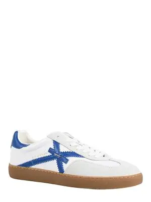 John Richmond Low Top Leather Sneakers - White/bluette