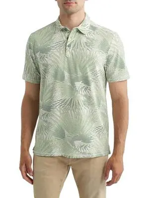 Tommy Bahama Islandzone® Costa Wave Fiore Fronds Polo Shirt - Tequila