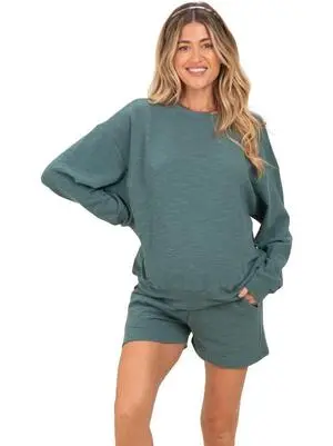 PINKBLUSH Pullover & Shorts Set - Jade