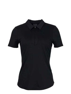 JOFIT Performance Golf Polo With Quarter-zip Closure - Black