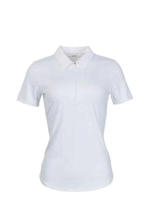 JOFIT Performance Golf Polo With Quarter-zip Closure - White