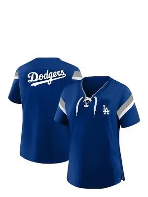 Profile Los Angeles Dodgers Lace-up T-shirt - Gray