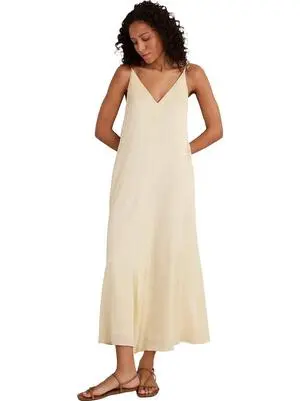 HAVEN WELL WITHIN Silky Maxi Dress - Straw