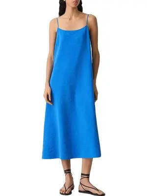 THEORY Theory Silk Blend Midi Dress