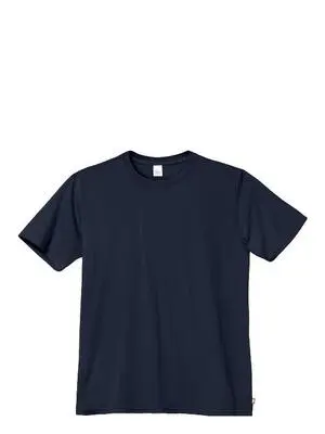 CITY THREADS USA-MADE Soft 100% Organic Cotton Short Sleeve Crew Tee - Navy