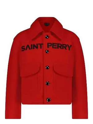 SAINT PERRY The Love Boxy Jacket - Red