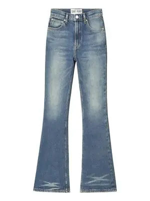 SAINT PERRY Angel Flare Denim Jeans - Blue