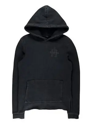 Chrome Hearts 711 Cemetery Cross Nylon Hoodie - Black