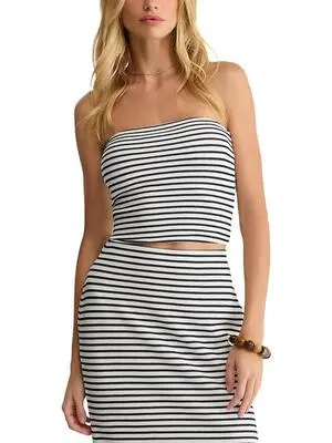 Z Supply Caffari Striped Tube Top - Eclipse