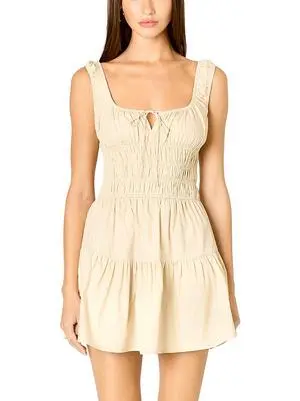 NIA Sleeveless Fit And Flare Mini Dress - Shell