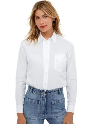 SARAH ALEXANDRA Poplin Weekend Shirt - White