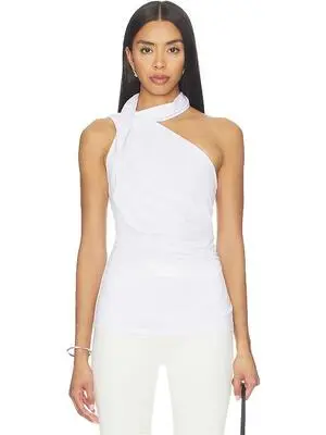 Superdown Mariam Drape Top - White