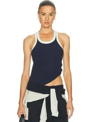 On Ribbed Tank Top - Midnight