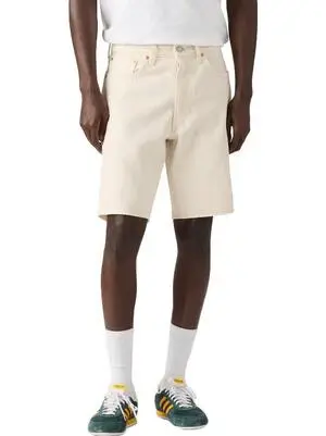 LEVI'S 468 Loose Fit Denim Shorts - Ecru Bone Shorts