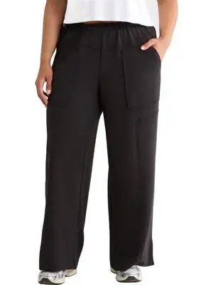 WIT & WISDOM Wit & Wisdom Yoke Detail Wide Leg Scuba Pants