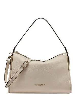Karl Lagerfeld Paris Valerie Leather Crossbody Bag - Brie