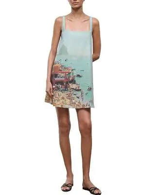 Staud Brio Print Mini Shift Dress - Endless Summer