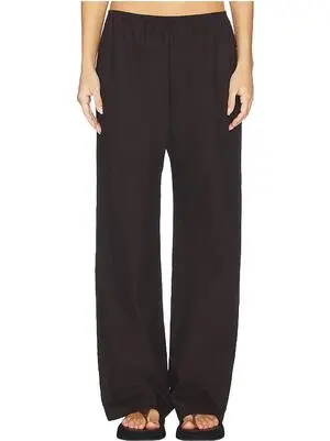 Donni. The Pop Simple Pant - Chocolate