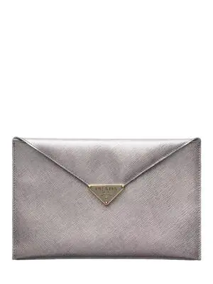 PRADA Saffiano Leather Envelope Clutch