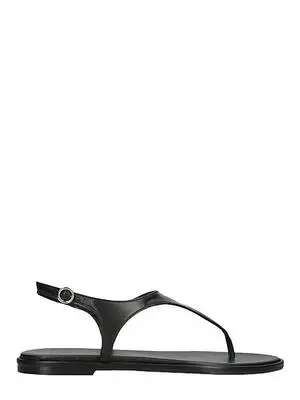 AeydĒ Raine Thong Leather Sandals - Black