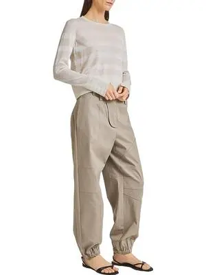 SAINT ART Volos Cinched Moto Pants - Cobblestone