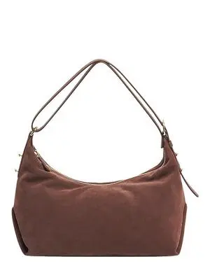 Stoney Clover Lane Pitsford Small Suede Shoulder Bag - Teddy