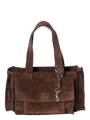 Miu Miu Miu Miu Suede Tote Bag Moro