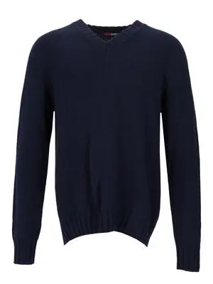 LA ROSE V-neck Blouse - Navy