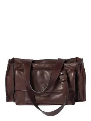 Miu Miu Miu Miu Leather Tote Bag Bruciato