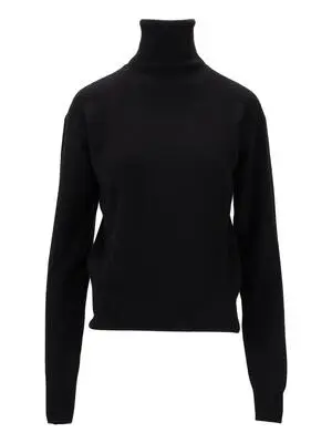 Saint Laurent Roll Neck Cashmere Pullover - Noir