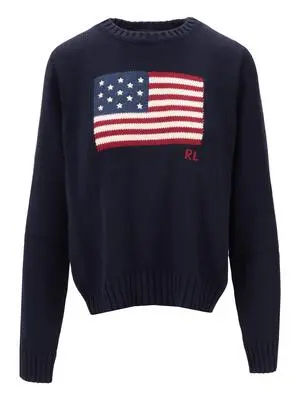 RALPH LAUREN Ralph Lauren Flag Long Sleeve Pullover
