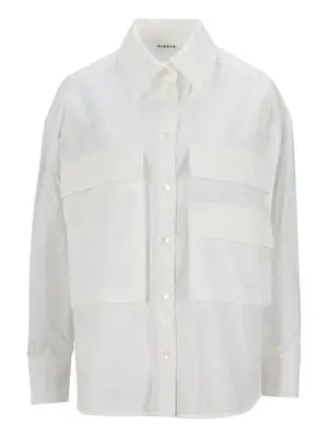 PAROSH Classic Collar Shirt With Pockets - Bianco