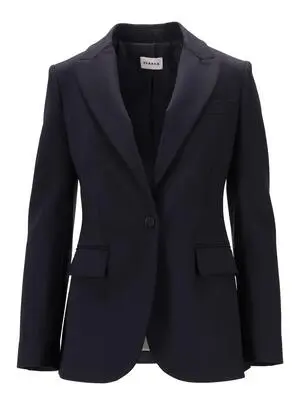PAROSH Single-breasted Jacket With Classic Collar - Blu
