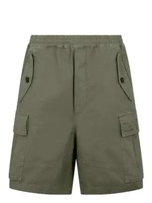 Dsquared2 Cargo Shorts With Button Detail - Oak