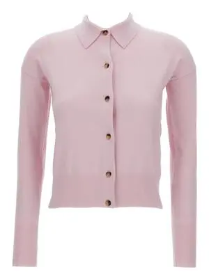 Max Mara Cardigan In Maglia - Rosa