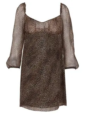 SAINT LAURENT Saint Laurent Silk Printed Robe