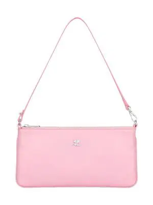 COURREGES Pouch Zipped Leather - Candy Pink