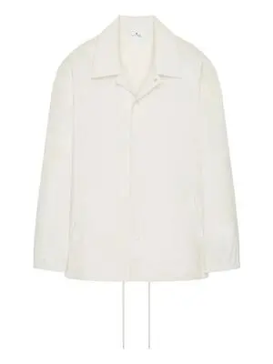 COURREGES Signature Logo Coach Jacket - Light Bones