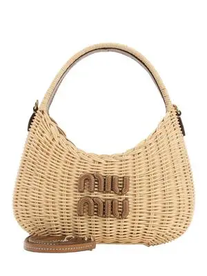 MIU MIU Miu Miu Woven Top Handle Bag