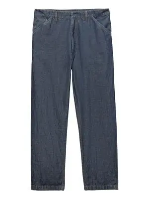 PRADA Prada Chambray Tailored Straight Leg Pants