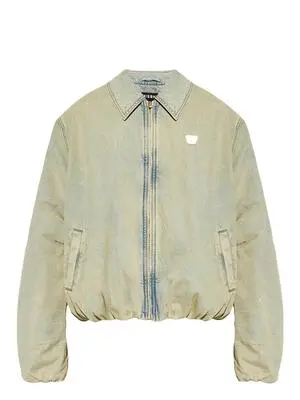MISBHV Washed Denim Bomber Jacket - Sand