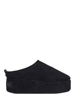 Balenciaga Split Calfskin Platform Mule - Black